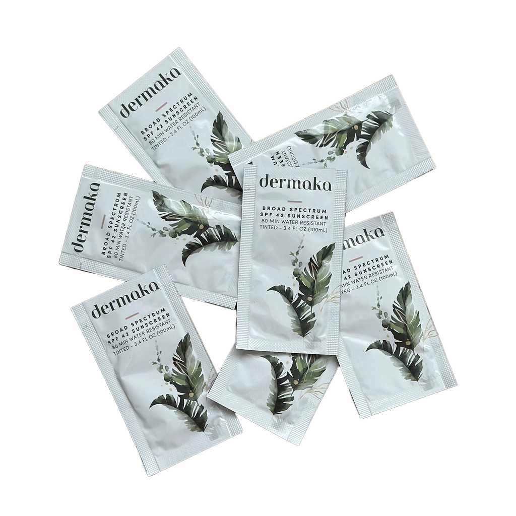 Dermaka TINTED Sunscreen Patient Samples (25 Pack)